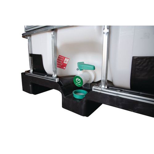 IBC-säiliö, jossa muovilava ja teräshäkki, 1000 L - Witre.fi